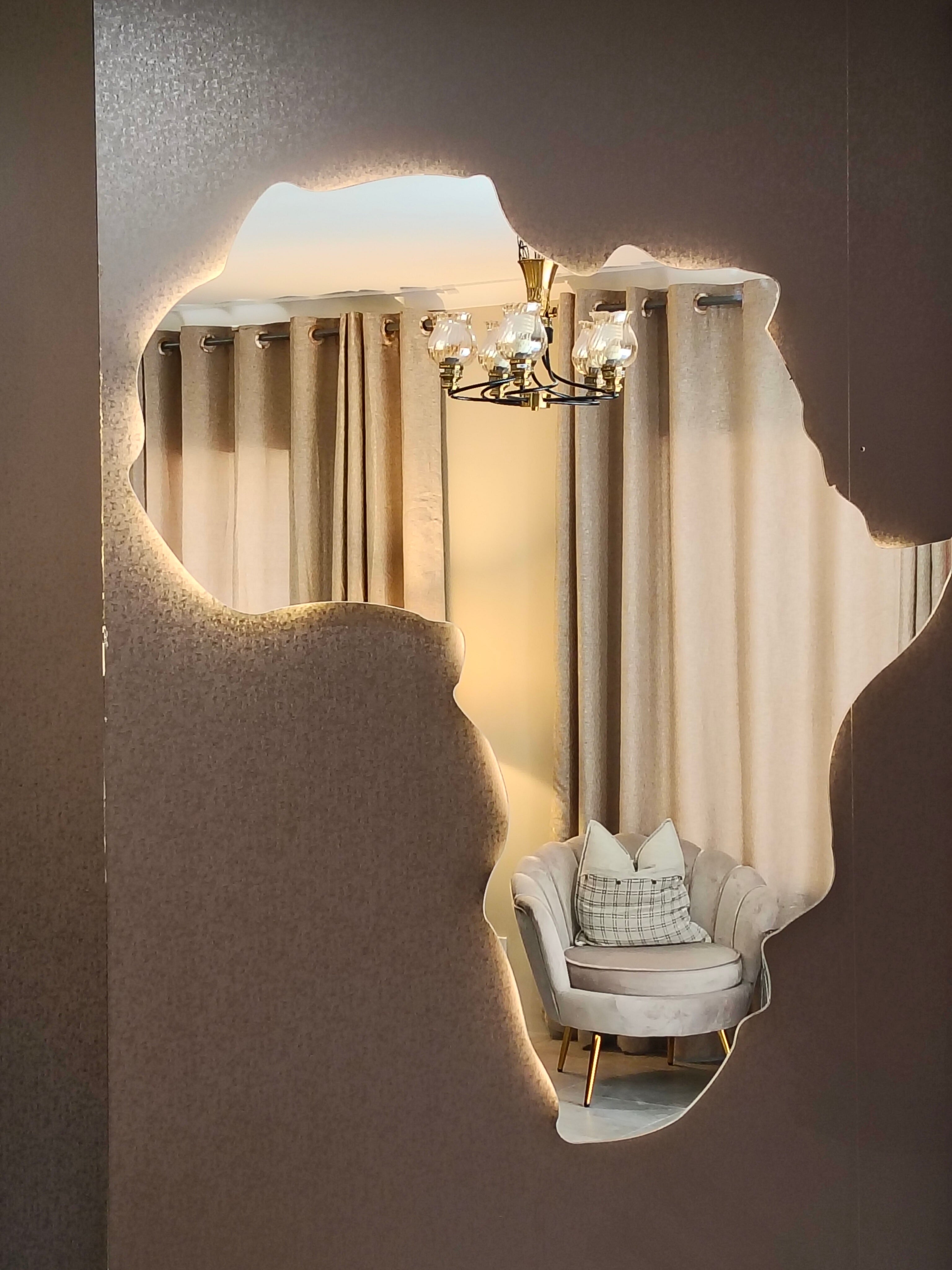Africa Mirror Map - 200H x 180W cm – Jayru Home Bespoke