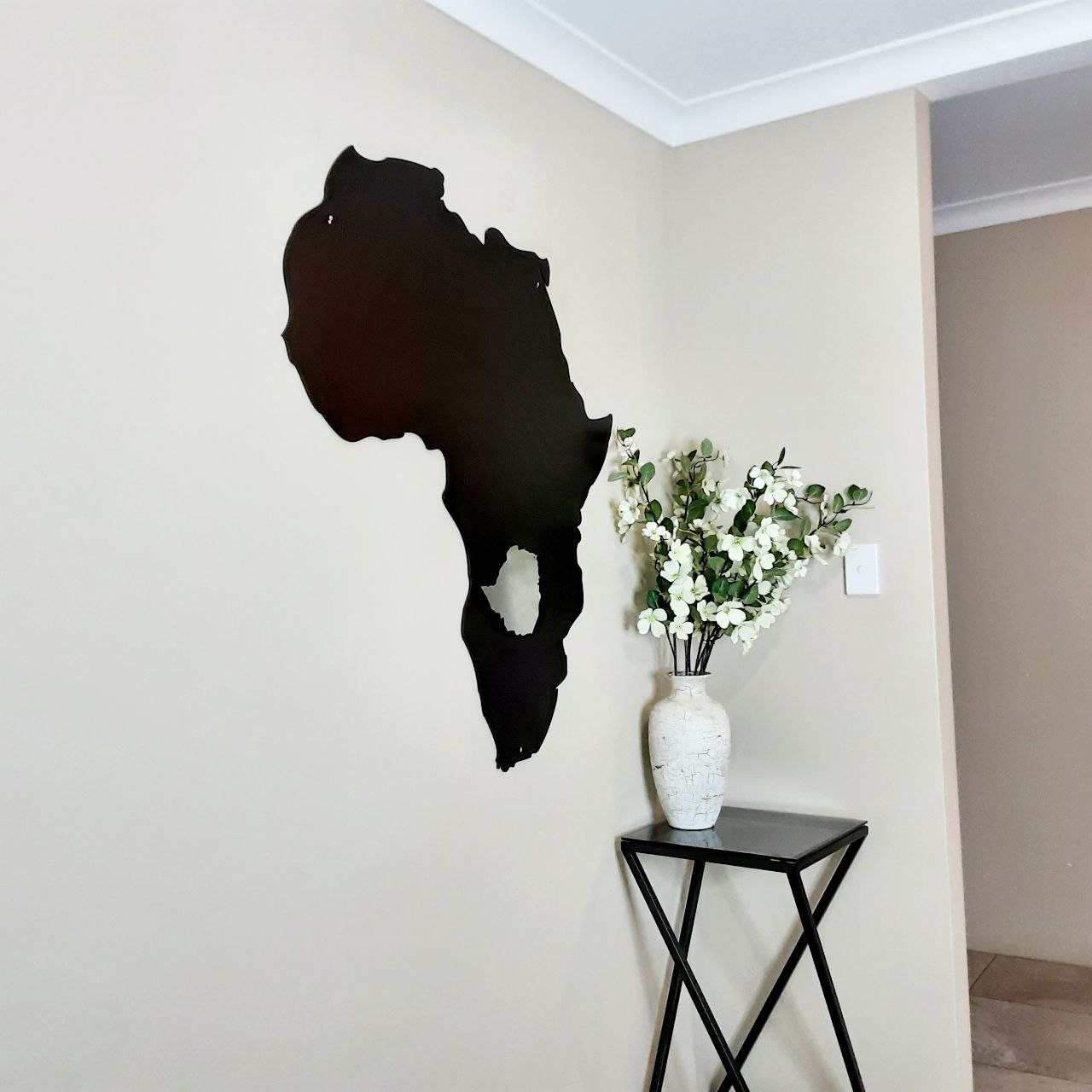 Africa Map Metal Wall Art – Jayru Home Bespoke