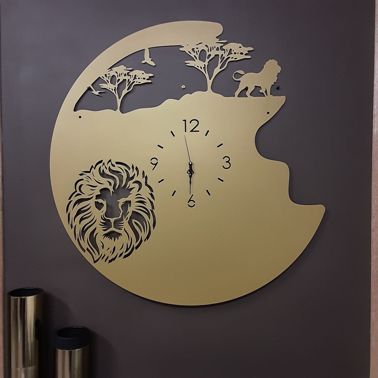 Mufasa Majesty Wall Clock-Gold – Jayru Home Bespoke